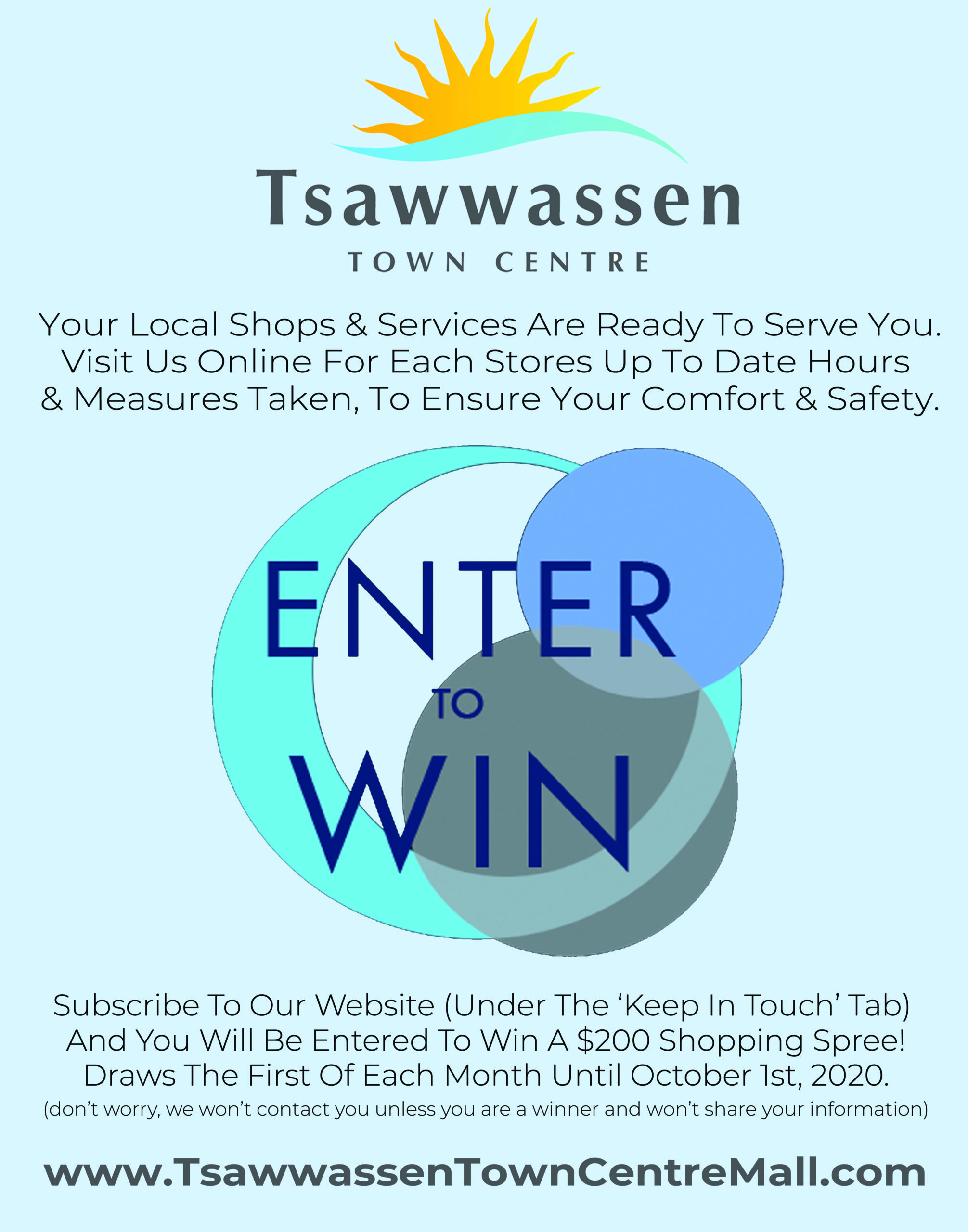 NEW - Contest Alert | News & Events | Tsawwassen Town Centre